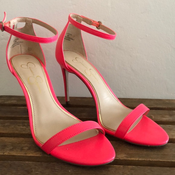 Jessica Simpson | Shoes | Jessica Simpson Hot Pink Strappy Sandals 95 ...